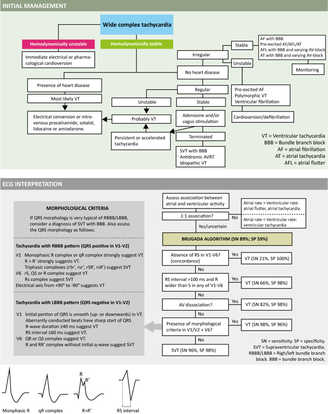 Figure 6. Management and ECG diagnosis of wide complex tachycardias ...