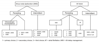 Basic cardiac pacing, pacemaker functions and settings